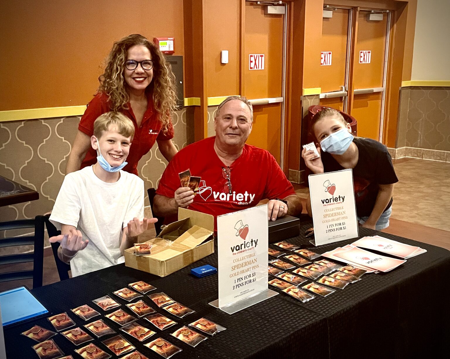 Variety Movie Gold Heart Pins - Variety the Children's Charity of Florida