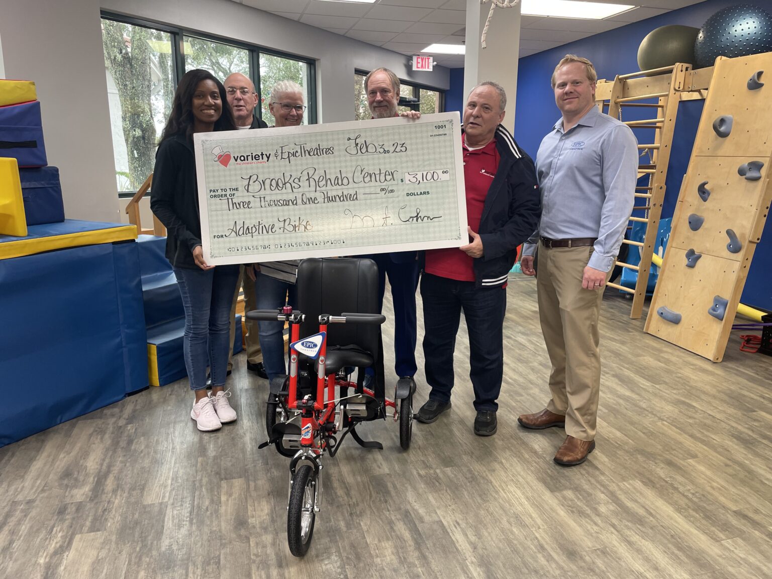 $3,100 CHECK PRESENTATION TO ST. AUGUSTINE PEDIATRIC REHAB CENTER ...